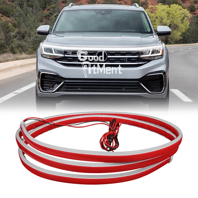71 INCH LED Strip Hood DRL Light Strips Dynamic Scan For VW Atlas ...