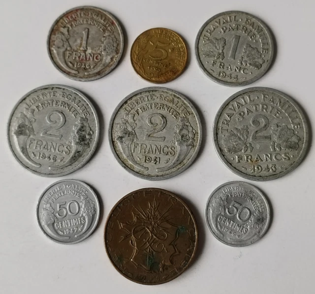LOT DE 9 pièces de monnaie de France EUR 1,00 - PicClick FR