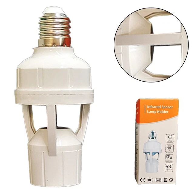 E27 MOTION SENSOR Adapter Automatic Motion Detection Reliable Automatic ...