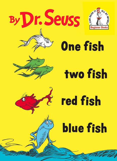 DR SEUSS ~ One Fish Two Fish Red Fish Blue Fish 9780394800134 EUR 10,89 ...