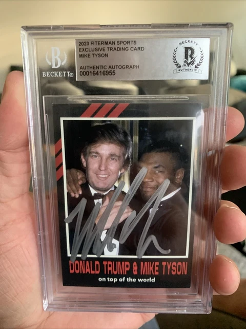 CARTA COLLEZIONABILE ESCLUSIVA Mike Tyson firmata 2023 Fiterman Sports ...