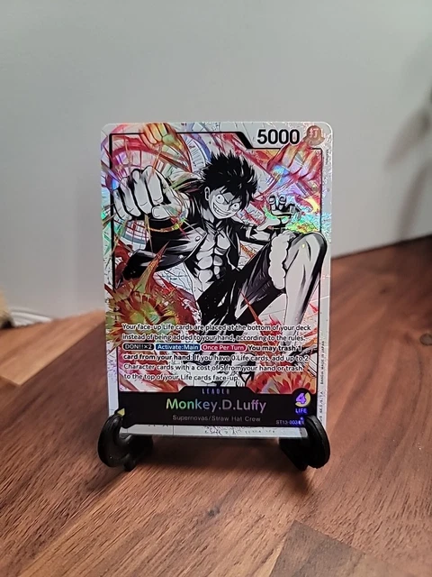 ONE PIECE TCG English ST13-003 Luffy Par Alt Art AA Leader The Three ...