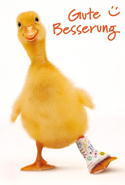 GENESUNG - PREMIUM Line - Glückwunschkarte im Format 11,5 x 17 cm mit ...