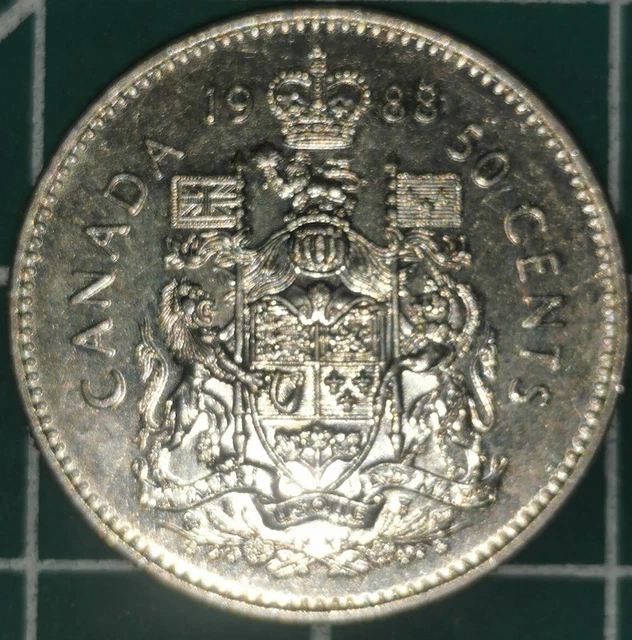 1988 CANADIAN 50 Cent Coin Nickel Queen Elizabeth II $1.99 - PicClick CA