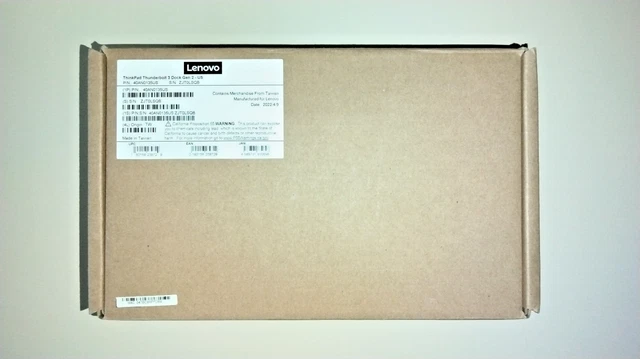 LENOVO THINKPAD THUNDERBOLT 3 Dock Gen 2 - Open Box - Excellent ...