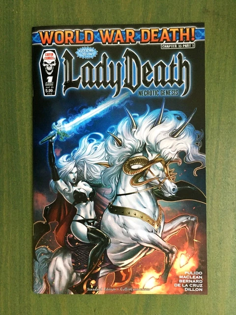 LADY DEATH NECROTIC GENESIS #1 Standard (NM) BERNARD variante poli La ...