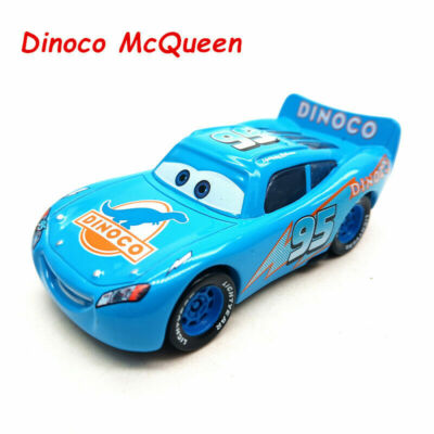 DISNEY PIXAR CARS Lot Dinoco Lightning McQueen 1:55 Diecast Model Toys ...
