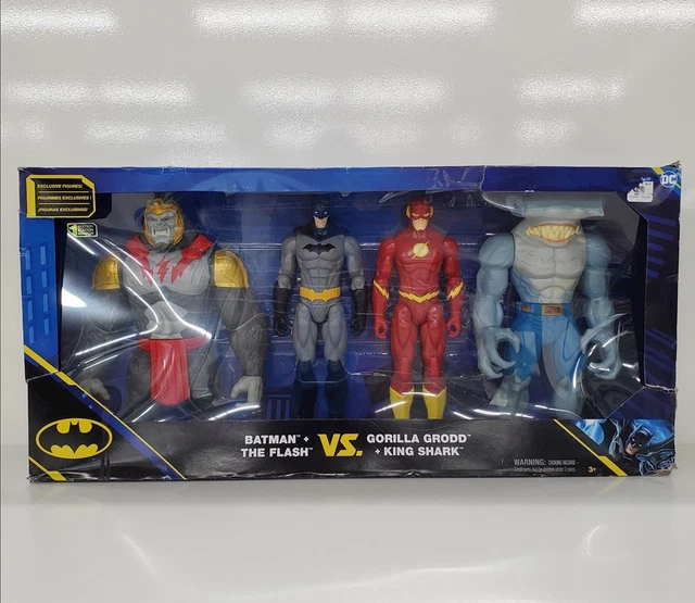 DC BATMAN+THE FLASH VS Gorilla Grodd+King Shark Action Figure EUR 9,02 ...