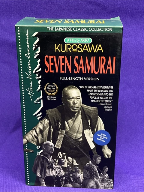 SEVEN SAMURAI VHS Movie (2-Tape Set) Akira Kurosawa £9.17 - PicClick UK