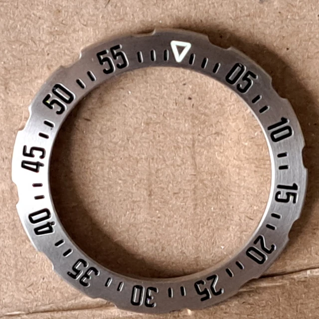 ORIGINAL BEZEL FOR Vostok Amphibia watch, (J), Blk dashes, Matt, NWOT ...