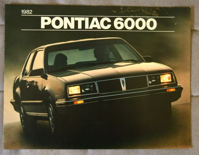 1982 PONTIAC 6000 Dealer Brochure - French - Canadian Market $12.00 ...