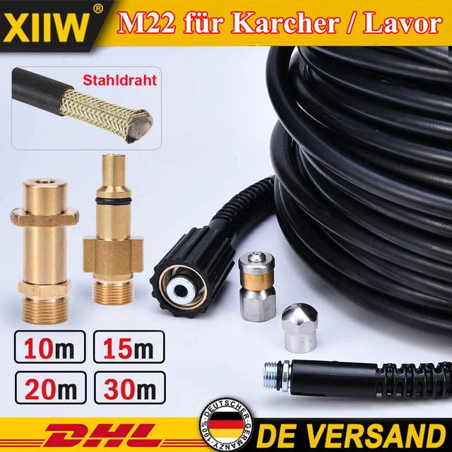 TUBO AD ALTA pressione set pulizia tubi tubo di scarico per Karcher ...