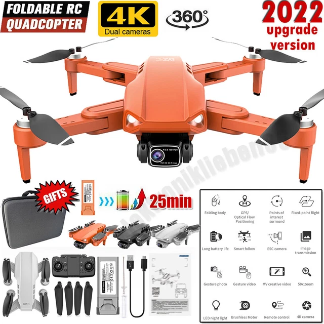 RC DRONE 6-AXIS 5G GPS 4K HD Dual Camera FPV RC Drone Foldable RC ...