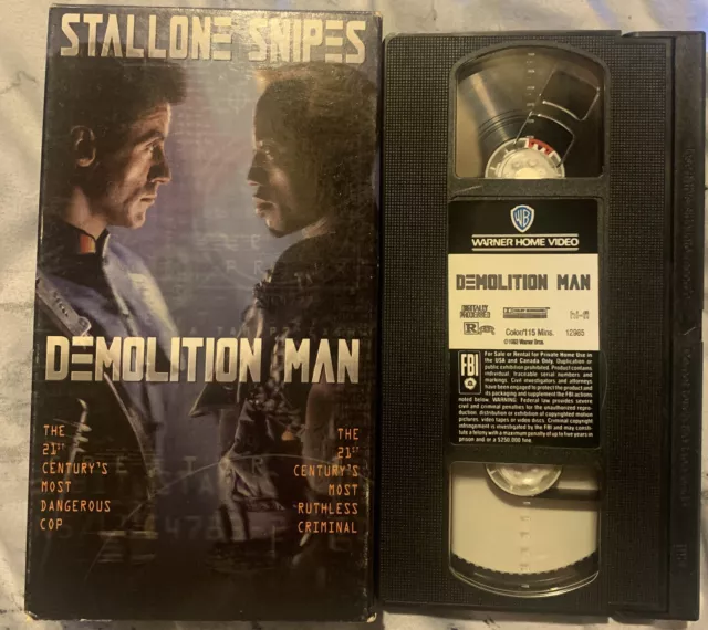 DÉmolition Man Vhs Sylvester Stallone Sandra Bullock Wesley Snipes 1993