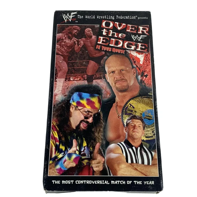 WWF OVER THE Edge VHS The Rock Stone Cold Dude Love Vince McMahon ...