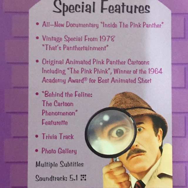 THE PINK PANTHER Film Collection 5 Discs + Bonus Disc - REGION 4 PAL ...
