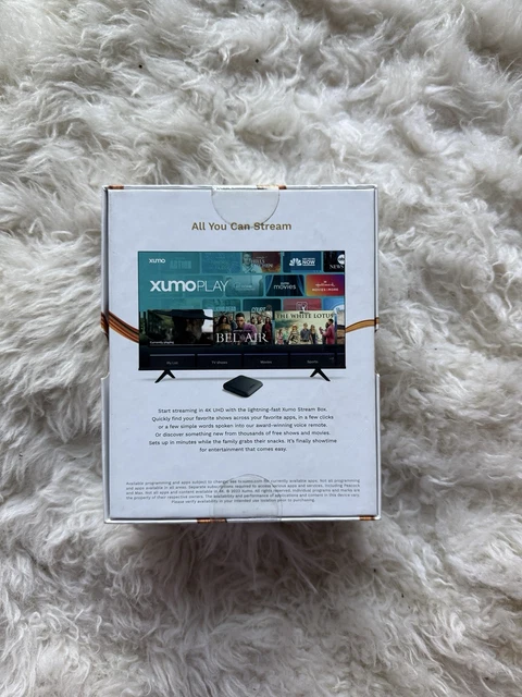 XUMO STREAM BOX 4K UHD Streaming Device Version 1.1 Model SCXI11BEI New ...