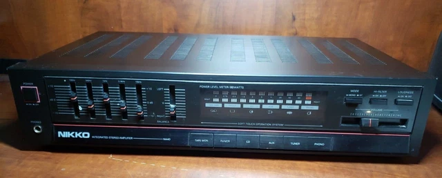 VINTAGE NIKKO NA40 INTEGRATED STEREO AMPLIFIER 1980 $15.00 - PicClick CA