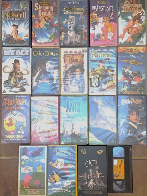 VHS VIDEO CHILDREN'S Film Bundle 17 x VHS Films - Disney, Animated ...