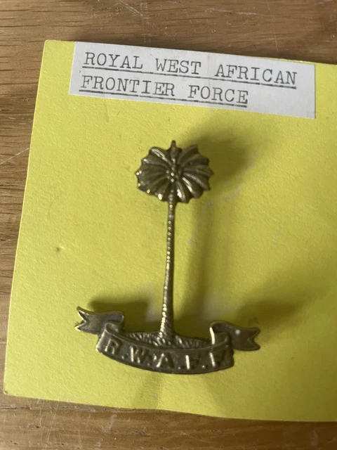 WW2 ROYAL West African Frontier Force Colonial * Officer Gilt £21.48 ...
