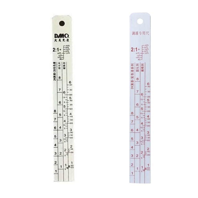 CAR PAINT SCALE Varnish Curing Agent Thin Material Ratio Scale Ruler ...