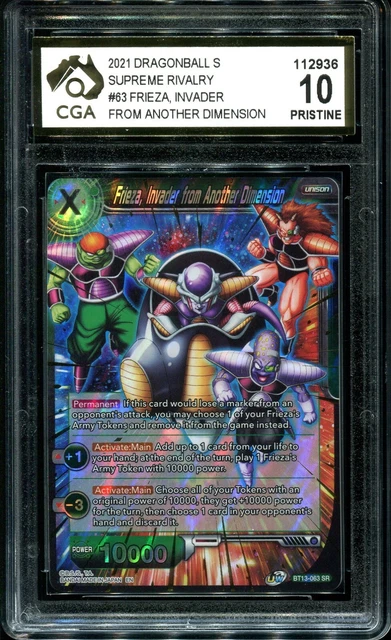DRAGON BALL SUPER - Frieza, Invader from Another Dimension BT13-063 SR CGA 10! EUR 18,31 ...
