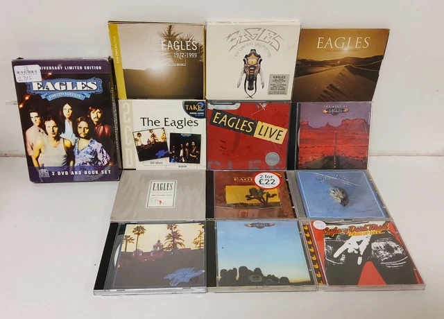 EAGLES CD COLLECTION - Hell Freezes Over Hotel California Long Road Out ...