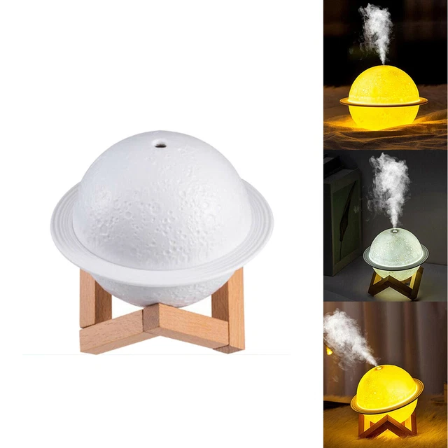 HUMIDIFICATEUR FUMÉE LAMPE Luna Lumière LED Aromathérapie Diffuseur ...