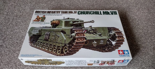 TAMIYA 35210 BRITISH Churchill VII Tank 1:35 Military Model Kit £21.00 ...