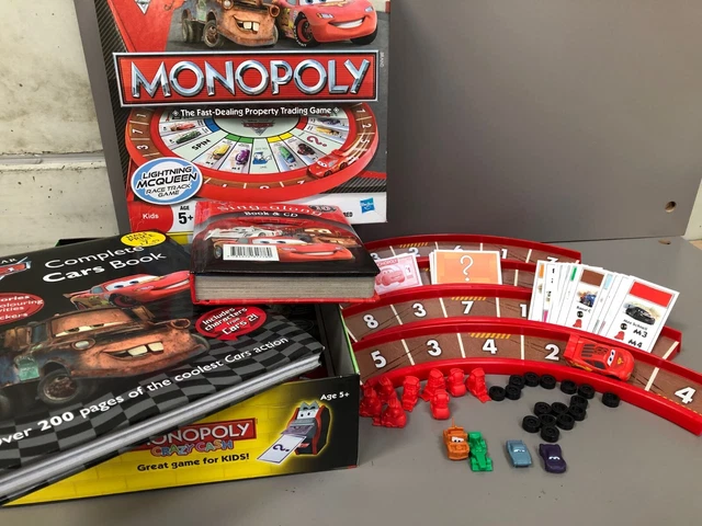DISNEY PIXAR CARS 2 Monopoly Board Game plus 2 free books £7.99 ...