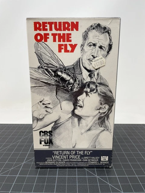 RETURN OF THE Fly VHS 1959 Sci-fi Vincent Price Factory Sealed CBS FOX ...