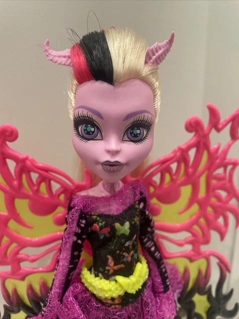 MATTEL MONSTER HIGH Freaky Fusion Hybrids Bonita Femur 2014 Doll Moth ...