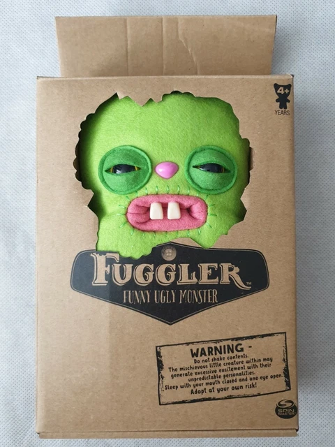 FUGGLER RABID RABBIT Green Soft Toy Plush 9" Funny Ugly Monster NEW ...