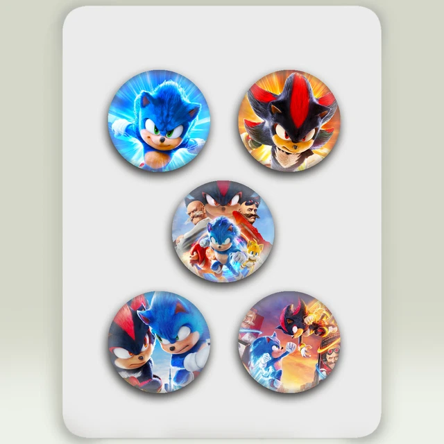 SONIC THE HEDGEHOG Movie Universe button badges - Set 4 - Sonic 3 Movie ...