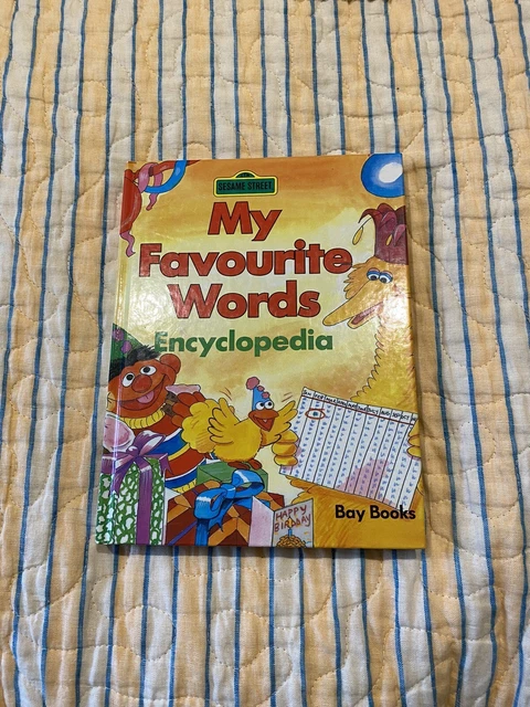 SESAME STREET MY Favourite Words Book Vintage 1982 $10.00 - PicClick AU