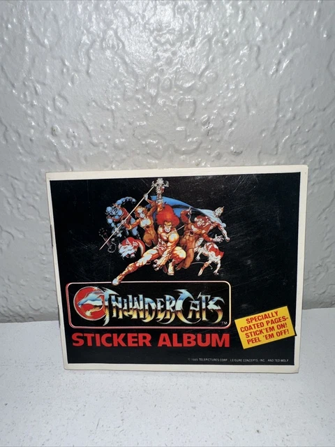 1985 THUNDERCATS STICKER Album Book With Puffy Stickers inside £26.75 ...