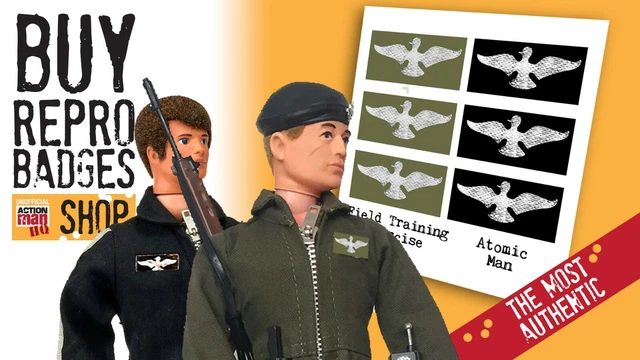 ACTION MAN FIELD Training Exercise / Atomic Man Eagle Badges £5.49 ...
