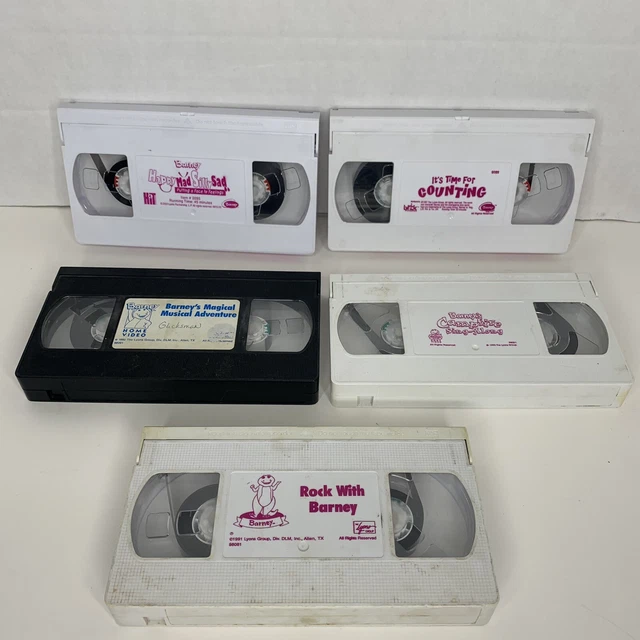 LOTTO DI 5! Nastri VHS Barney Lione vintage anni '90 Barney il ...