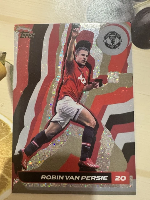 TOPPS MANCHESTER UNITED Team Set Robin Van Persie Static Parallel 2024/ ...