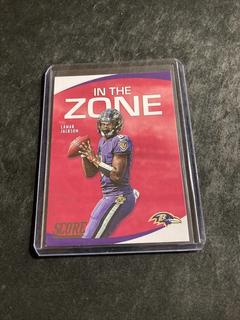 2020 SCORE LAMAR Jackson In The Zone Card $1.99 - PicClick