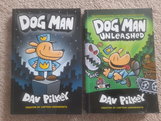 DOG MAN AND Dog Man Unleashed Bundle - Dav Pilkey £5.99 - PicClick UK