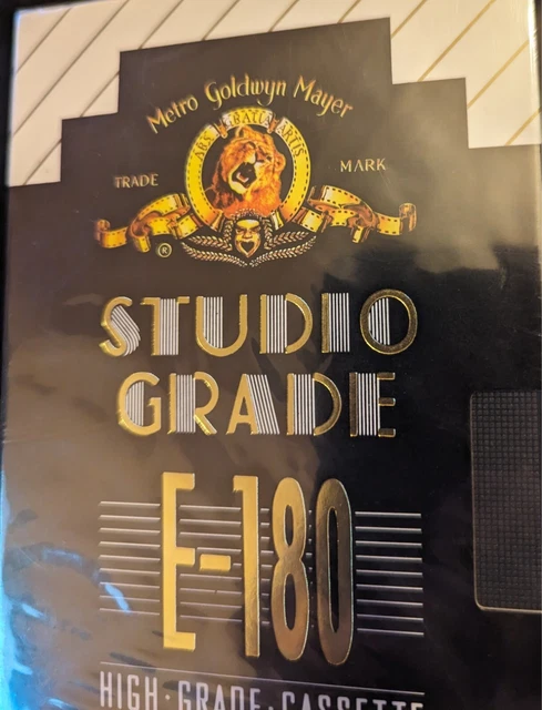 SEALED MGM BLANK VHS Tapes Recordable Studio Grade E-180 Video Pack of ...