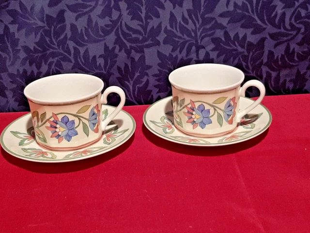 VILLEROY & BOCH CITTA & Campagna "FIORITA" 2 x Kaffeegedeck 2teilig EUR ...