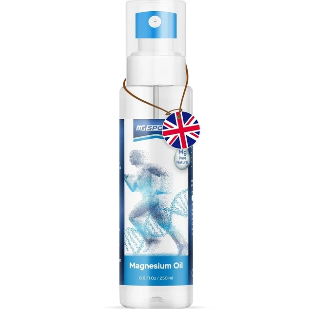 HIGH ABSORPTION PURE Magnesium Oil Spray 250 ml 100% Pure Magnesium ...