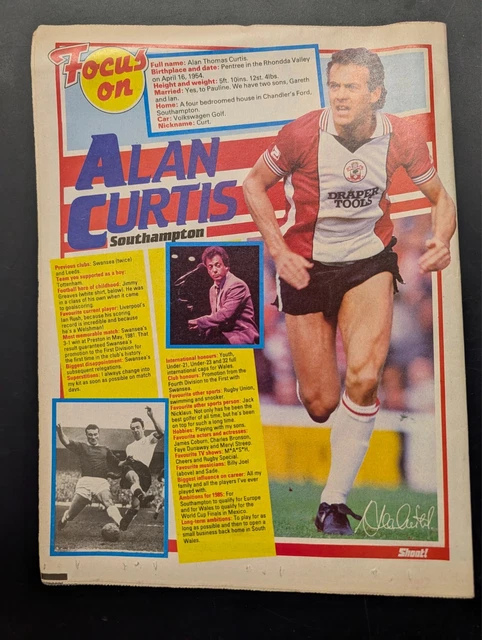 SHOOT MAGAZINE COMIC, 6th April 1985, Football, IPC Magazines. £4.99 ...