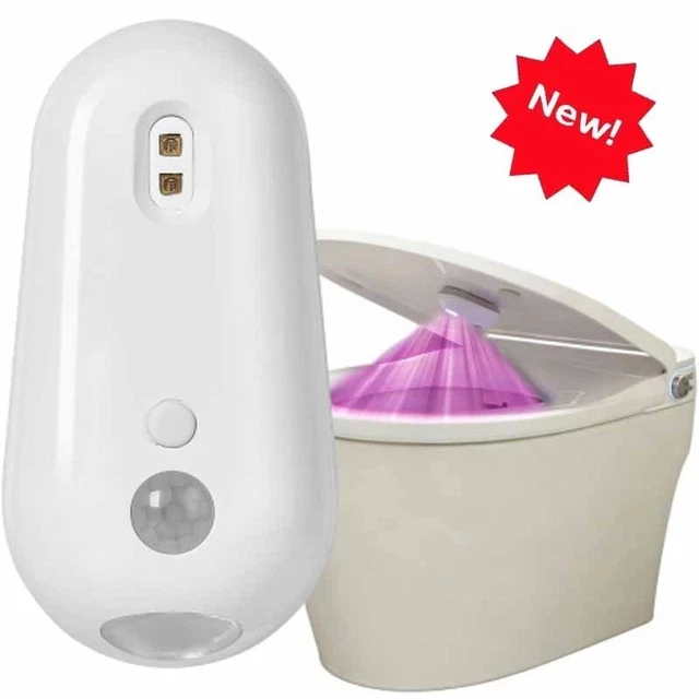 SELF CLEANING UV Toilet Sanitizer and Night Light, Motion-Activated ...