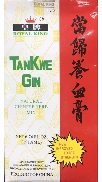 TANKWE GIN-NATURAL CHINESE Herb Mix, Dong Quai Extract Net 6.76 Fl. OZ ...