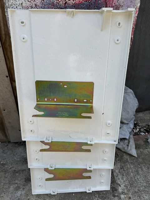 SURFACE MOUNTED GAS Meter Box Back- White - Wall Mounted Back Plate ...