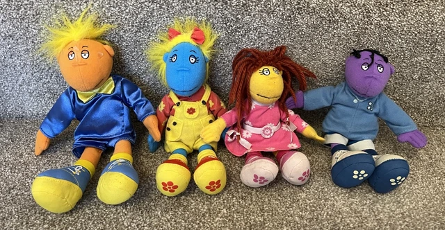 HASBRO BBC THE TWEENIES. SET x4 JAKE, MILO, BELLA & FIZZ SMALL SOFT ...