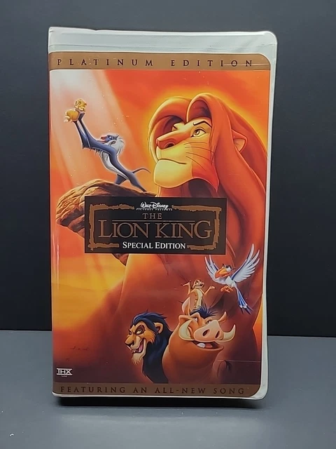 THE LION KING (VHS, 2003, Platinum Edition Clamshell #30420 $21.50 ...